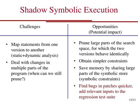ppt shadow symbolic execution for better testing of evolving software