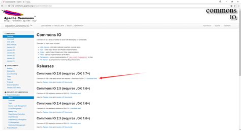 Java 一下载APACHE Commons IO heismk 博客园