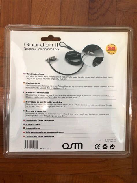 Guardian Ii Notebook Combination Lock Computer Laptop Lock Computers And Tech Parts