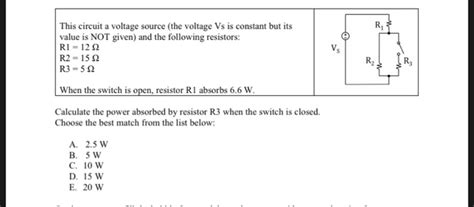solved this circuit a voltage source the voltage vs is