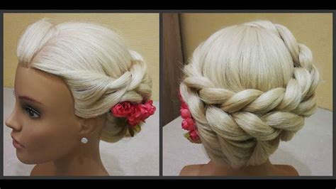 Классная прическа.Из косы "Жгут" Легкое плетение волос.Cool hairstyle ...