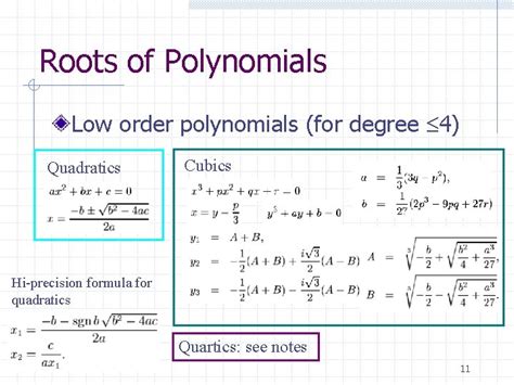 polynomials content evaluation root finding root bracketing interpolation