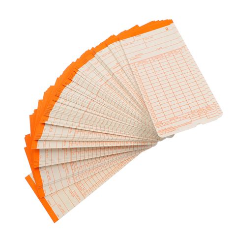 펀치 시계 테스트 카드 사무실 일일 출석 용지 정품 타임 카드 100 매 스마트 카드 시스템