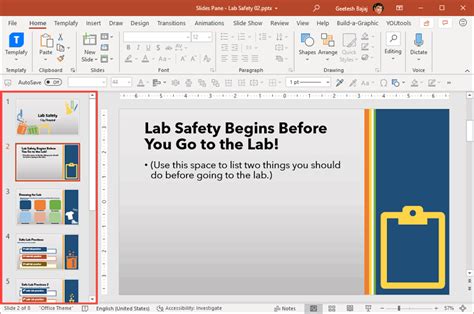 Slides Pane In PowerPoint 365 For Windows