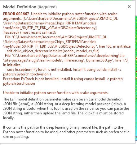 Problem With Deep Learning Python Environment Afte Esri Community