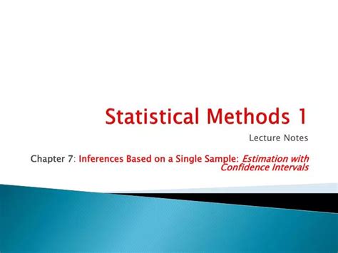 Ppt Statistical Methods 1 Powerpoint Presentation Free Download Id