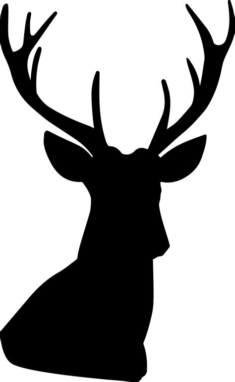 Deer Head Silhouette Clipart Free Download On Clipartmag