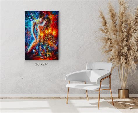 Nude Art Sexy Couple Kissing Lovers Making Love Candles Etsy