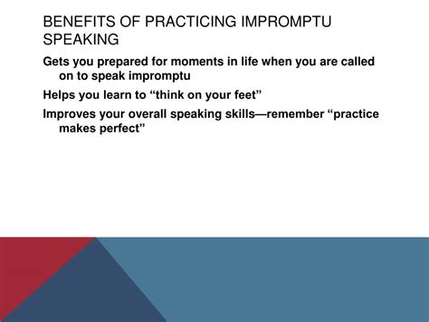 Ppt Impromptu Speaking Powerpoint Presentation Free Download Id