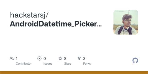 Github Hackstarsjandroiddatetimepickerdialog