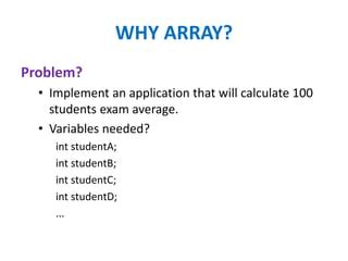 Arrays In Java PPTX