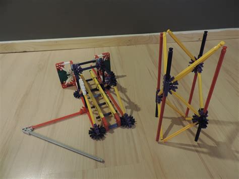 knex ball machine element swing arm 10 steps instructables