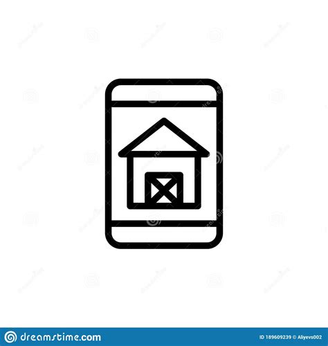 Mobile Farm Control Icon Simple Line Outline Vector Elements Of Automated Farming Icons For