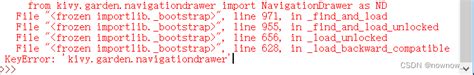 keyerror ‘kivy garden navigationdrawer no module named kivy garden