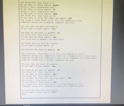 Solved Function Ran Dice Write A Function Named Randice