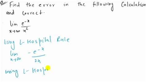 SOLVED Find The Error In The Following Incorrect Calculation Then Numerade