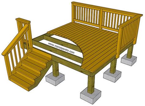 Build A 10x10 Deck Wood Deck Plans Diy Deck Bench Plans