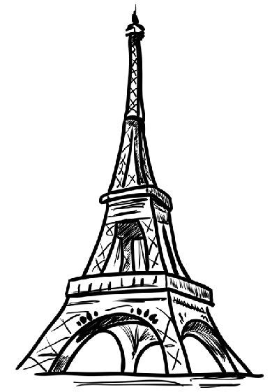 How To Draw Eiffel Tower Art Craft