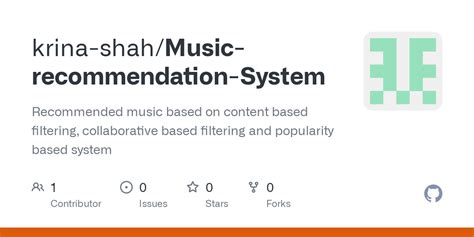 Github Krina Shah Music Recommendation System Recommended Music Based On Content Based