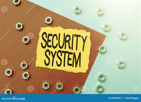 Text Sign Showing Security System Internet Concept System Designed To Detect Intrusion Or