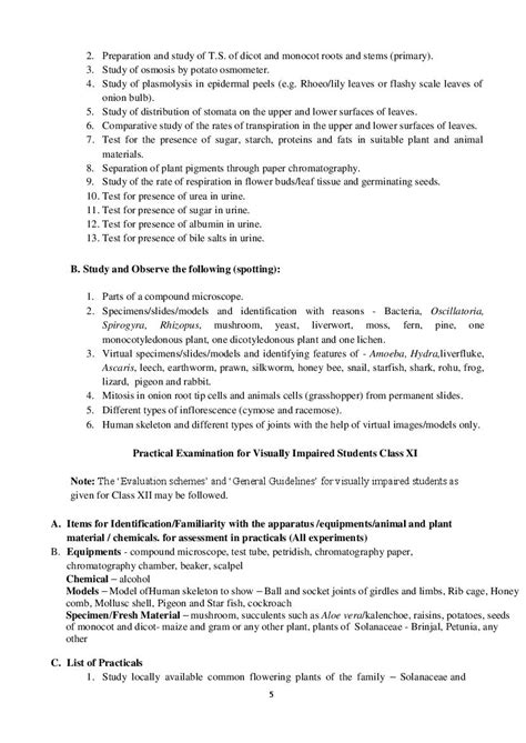 CBSE Class 11 Syllabus 2022 23 Biology Term 1 Term 2