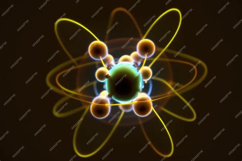 Premium Ai Image Structure Of The Atom Nucleus Protons Netrons