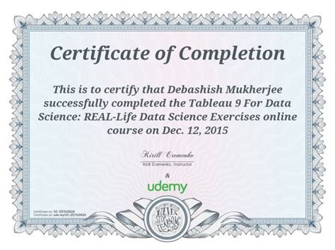 Tableau Certificate Pdf