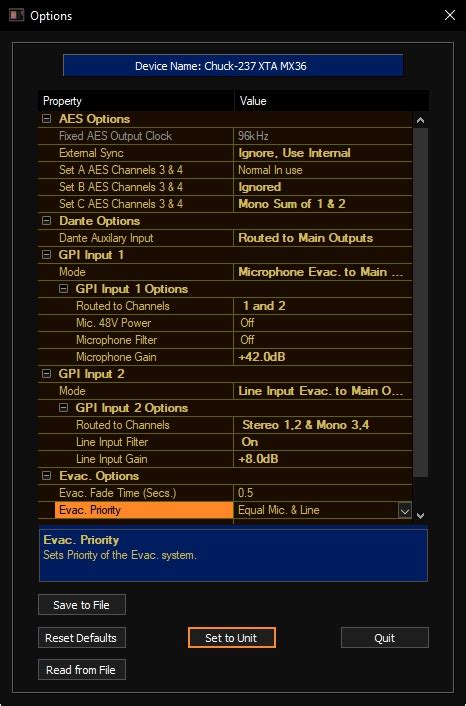 Config Utility Options Xta Config Utility Options Xta