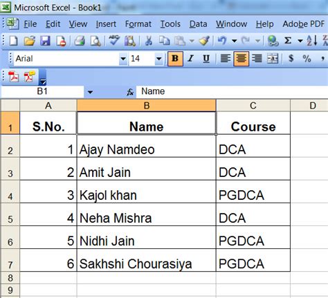 Microsoft Excel में Data Menu का प्रयोग Computer Hindi Notes