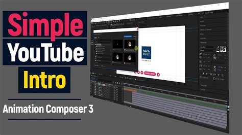 how to create a simple youtube intro using animation composer 3 after