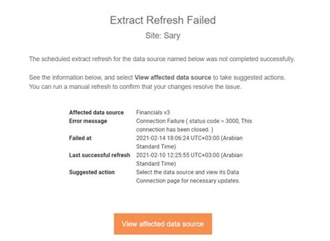Extract Refreshes Are Being Failed On Tableau Server