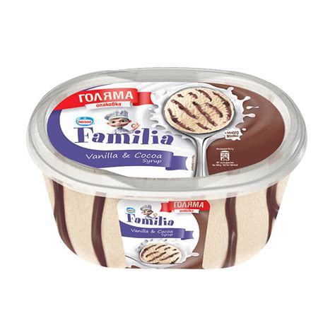 Сладолед Nestle Фамилия Ванилия с Какаов Сироп хранителен състав Forlife Bg