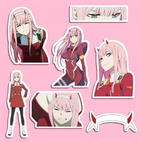 Jual Sticker Anime Zero Two Darling In The Franxx Sticker Zero Two Stiker Zero Two Shopee