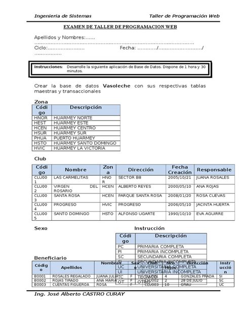 PDF Examen Practico PHP Y BD DOKUMEN TIPS