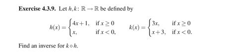 solved exercise 4 3 9 let h k r→r be defined by