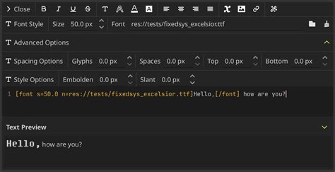 Text Editor Sprouty Dialogs