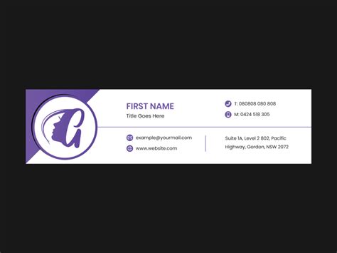 clickable html email signature design and source code upwork