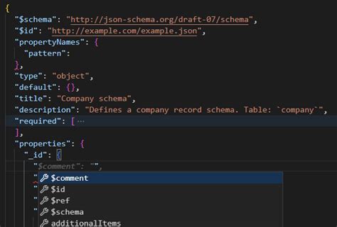 autocompletion doesn t work with 2020 12 schema for sub levels · issue