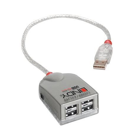 Disc Lindy Usb 20 Smart 4 Port Hub 4 X Usb Type A Ports At Gear4music