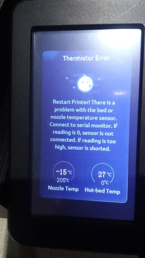 Thermistor Error Thermal Runnaway R Sovol