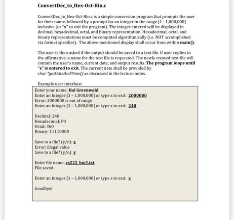 solved convertdec to hex oct bin c