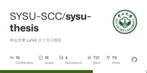 issues · sysu scc sysu thesis · github
