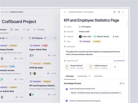 Detail Page View In 2025 Task Management App Design Layout Web App