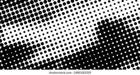 Halftone Dot Seamless Border Pattern Fade Stock Vector Royalty Free