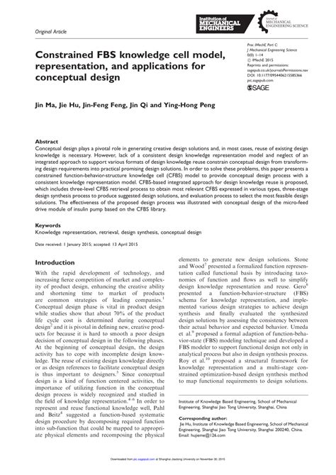 Pdf Constrained Fbs Knowledge Cell Model Representation And