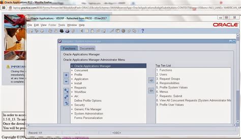 Oracle Apps Dba Info Oracle Application Forms In Firefox