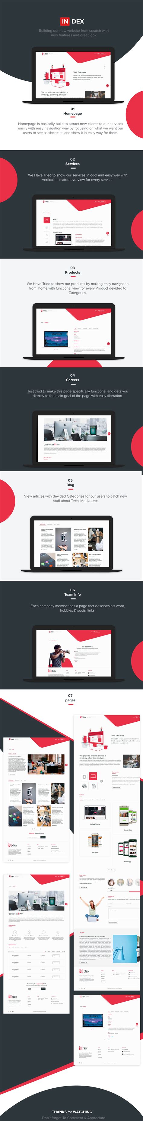 Index Website On Behance