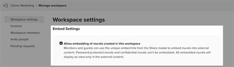 Workspace Settings
