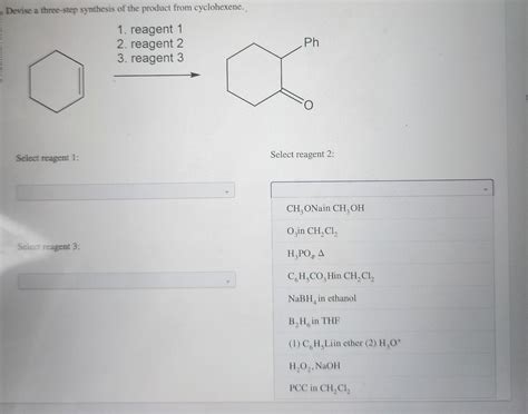 Solved Devise a three-step synthesis of the product from | Chegg.com