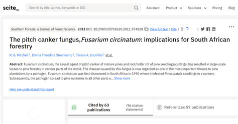 The Pitch Canker Fungus Fusarium Circinatum Implications For South